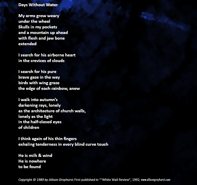 Days Without Water | Allison Grayhurst